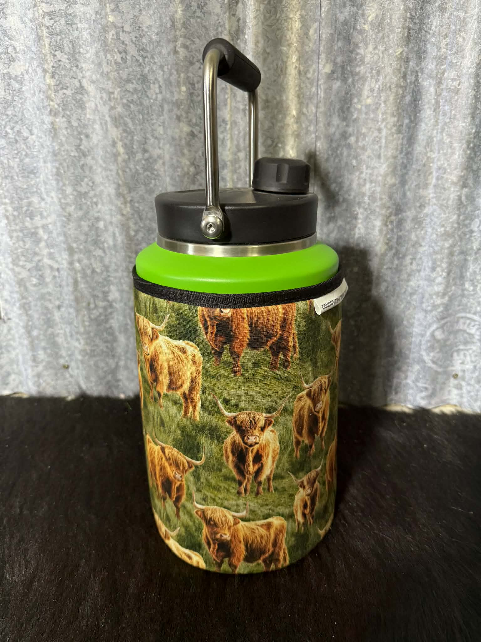 Yeti GALLON with fabric READY MADE - Highland Cows – Country SewNSew